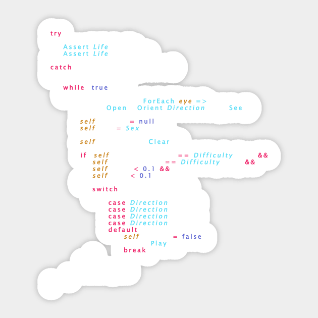 Is This The Real Life Coding Programming Color - Programmer - Sticker | TeePublic